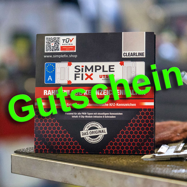 Produkte – SimpleFix - Rahmenlose Kennzeichen