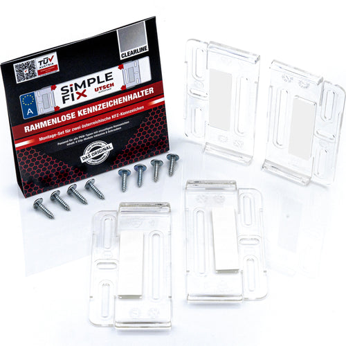 SimpleFix - der rahmenlose Kennzeichenhalter - TÜV geprüft – SimpleFix - Rahmenlose Kennzeichen